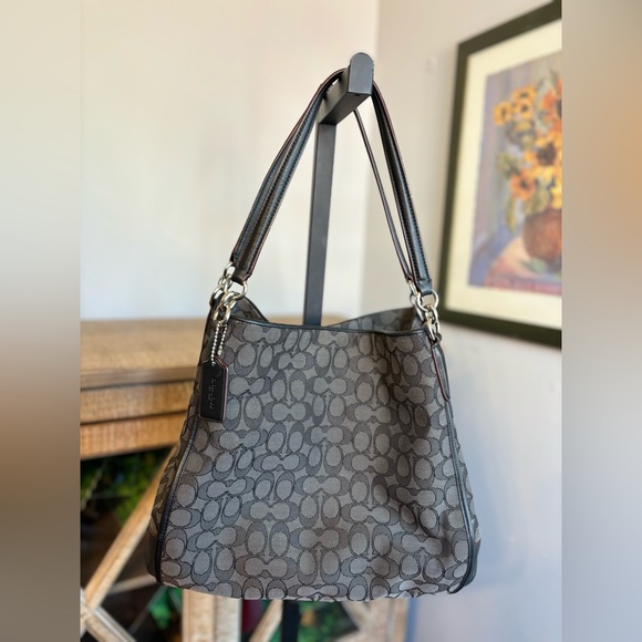Coach | Bags | 3 Start Coach Signature Canvas Leather 3 Compartment Bag ...